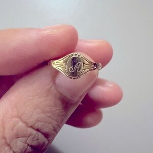 Catbird | Jewelry | Baby Cygnet Ring Letter A | Poshmark